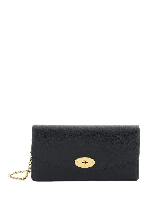 Mulberry Darley Chain Shoulder Clutch In Hammered Leather - Multicolor