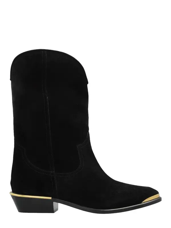 Isabel Marant Étoile Elbana" Suede Boots With Metal Detailing - Black