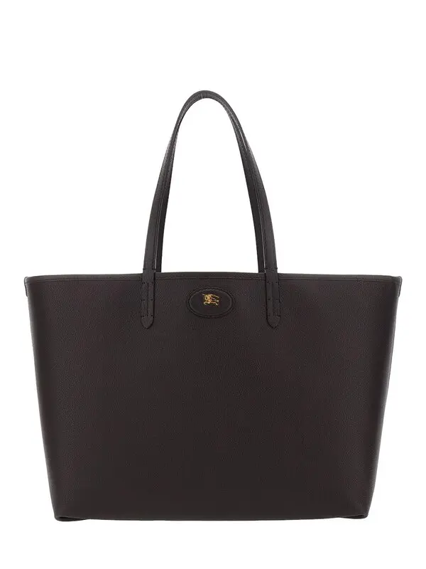Burberry Leather Reversible Tote Bag With Ekd Patch - Multicolor