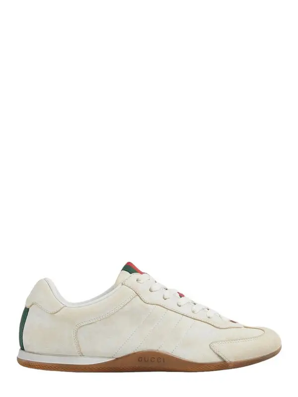 Gucci Calf Leather Lace-up Sneakers - White