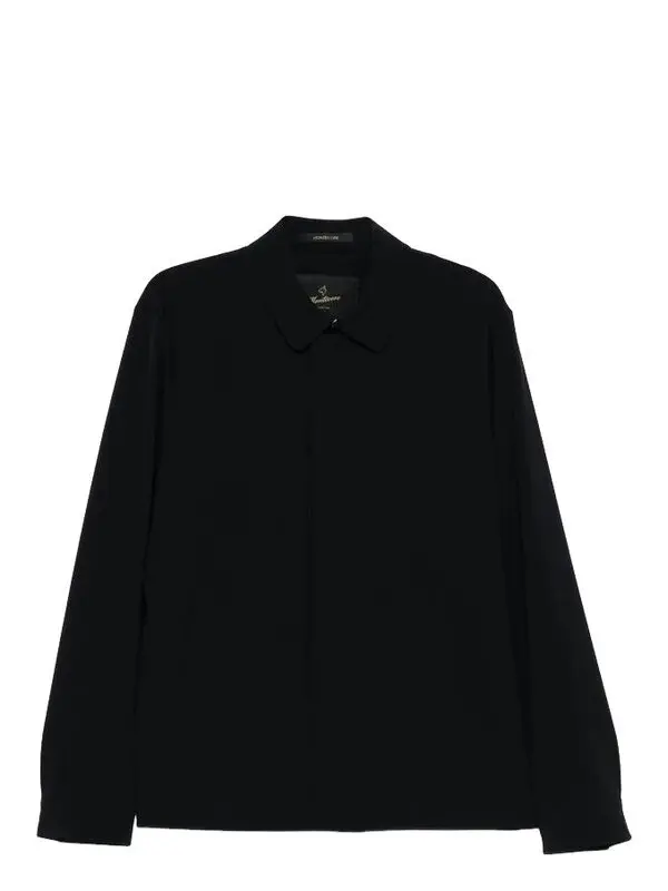 MONTECORE Zip Front Jacket With Welt Pocket - Blue