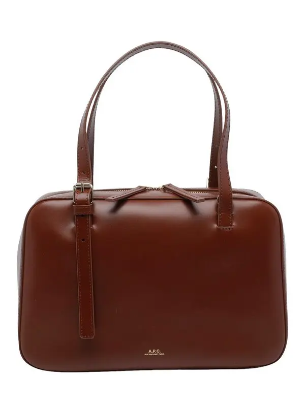 A.p.c. Virginie Box Bag - Brown