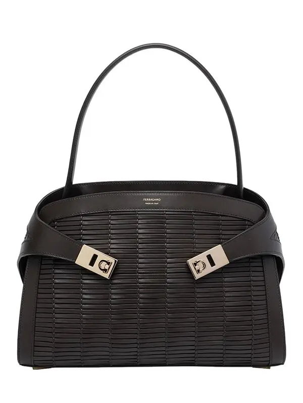 FERRAGAMO Small Hug Handbag - Brown