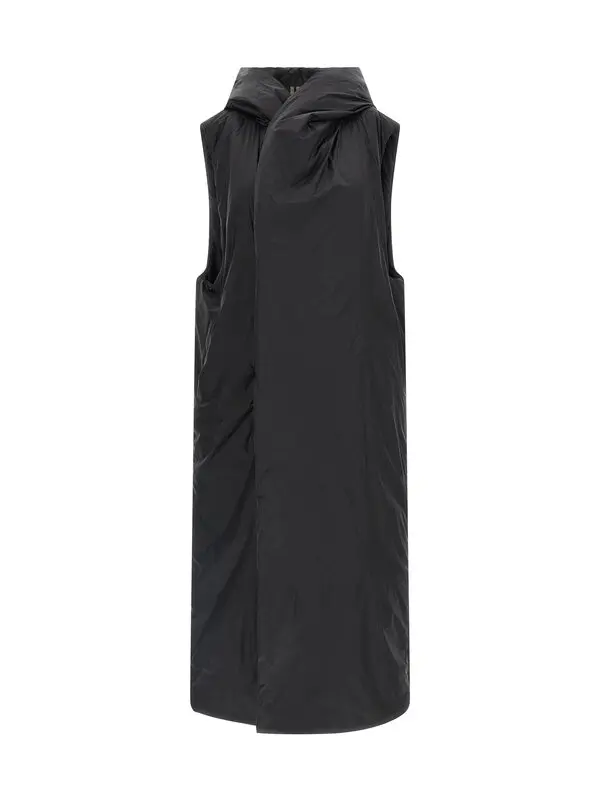 Rick Owens Padded Long Vest - Black