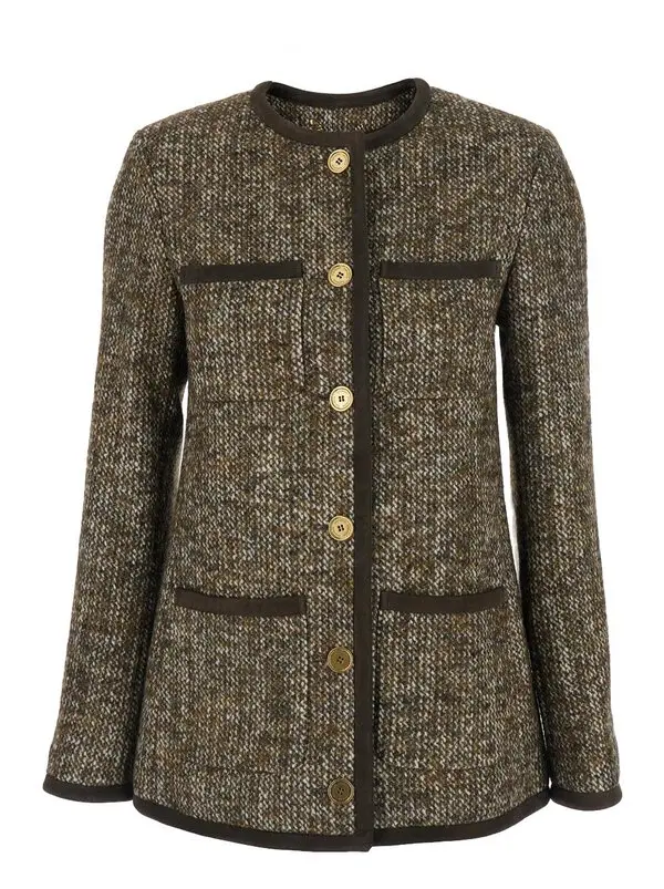GOLDEN GOOSE Crew Neck Jacket - Multicolor