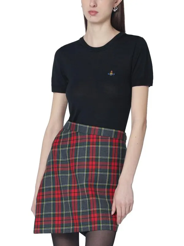 VIVIENNE WESTWOOD Bea Wool And Silk Top - Black