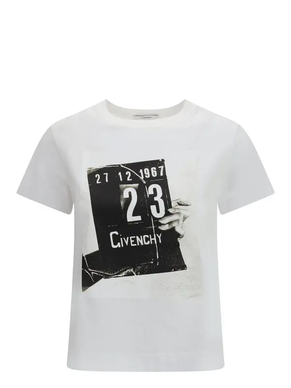 Givenchy Maxi-print Cotton T-shirt - White