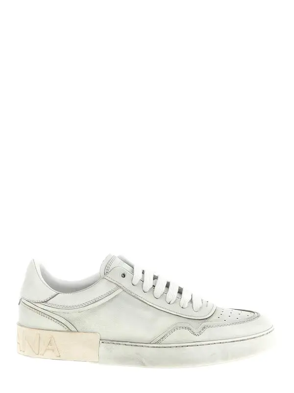 Dolce & Gabbana Portofino' Calf Leather Sneakers - White