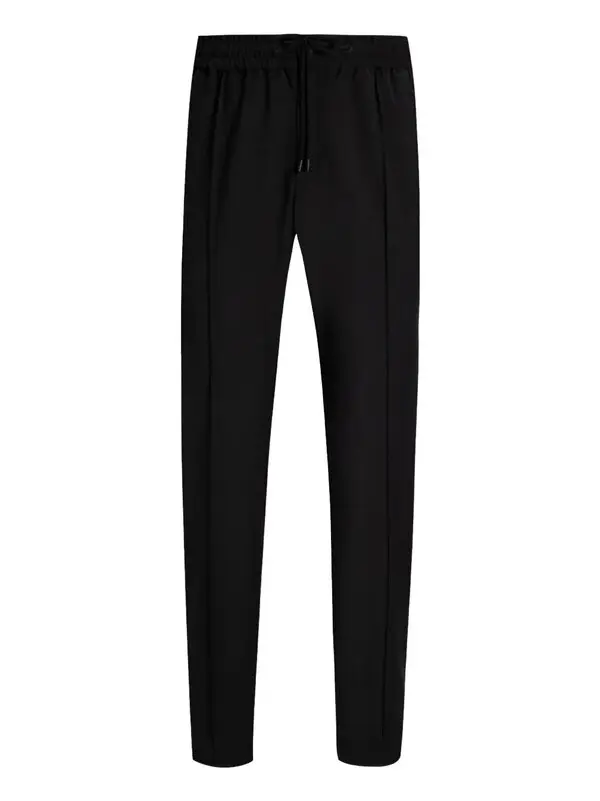 Dolce & Gabbana Drawstring Wool Blend Trousers - Black