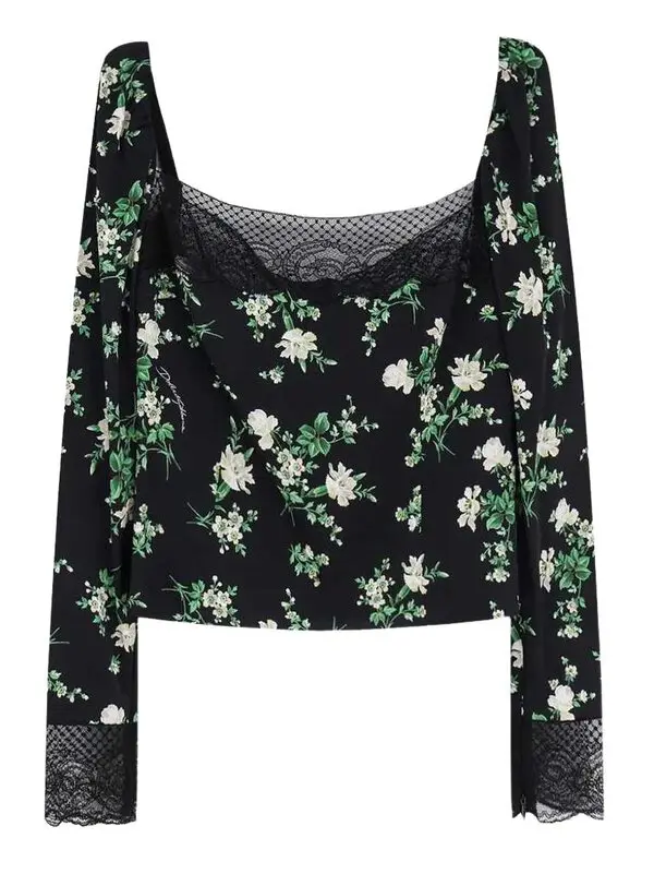 Dolce & Gabbana Floral Lace Blouse - Multicolor