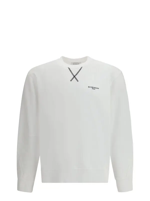 Givenchy Couture Seam Sweatshirt With Logo - White