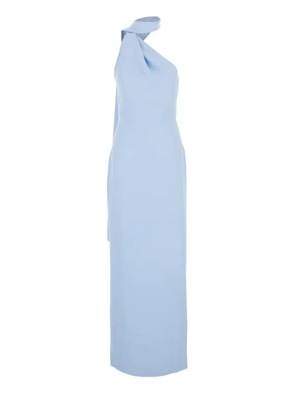 Solace London Demi Light Long Dress - Blue