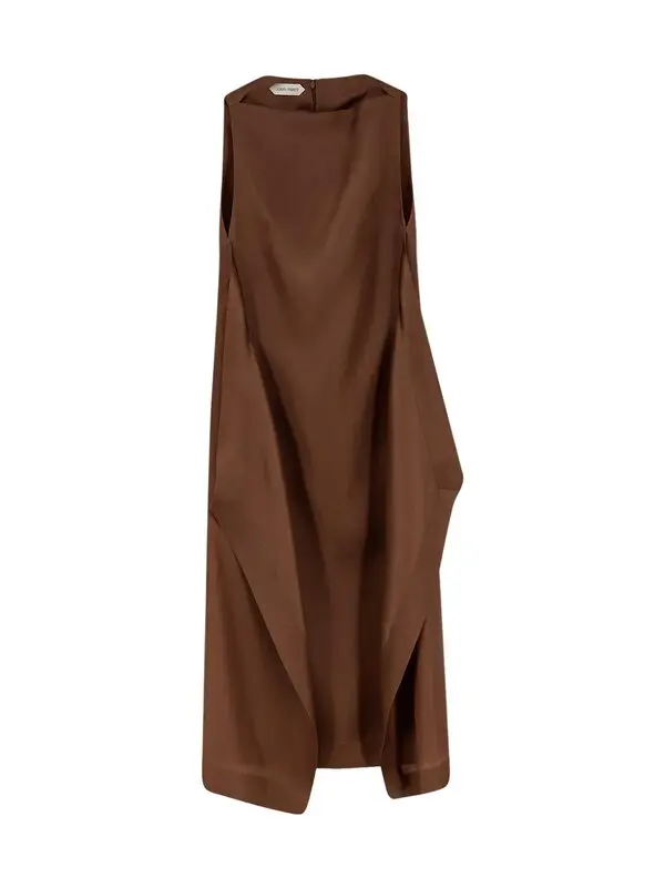 Alberta Ferretti Sleeveless Silk Dress - Multicolor