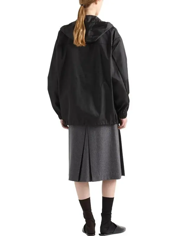 Prada Oversized Hooded Jacket - Black
