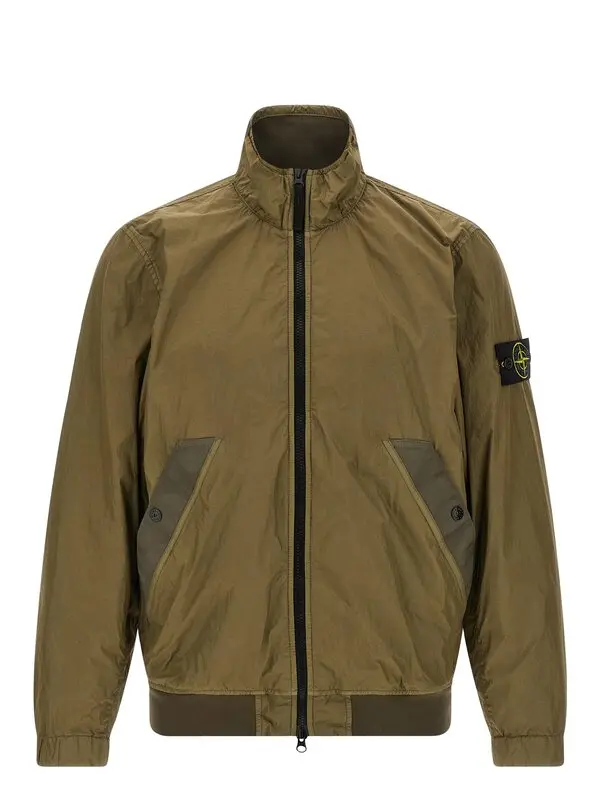 Stone Island 4100111 Lightweight Nylon Reps Jacket - Green
