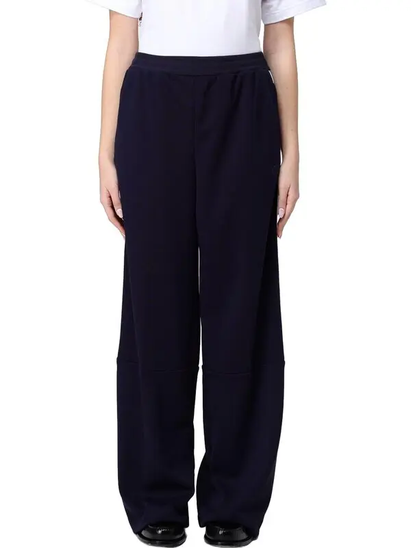 Gucci Straight Leg Pants With Stripe Detail - Blue