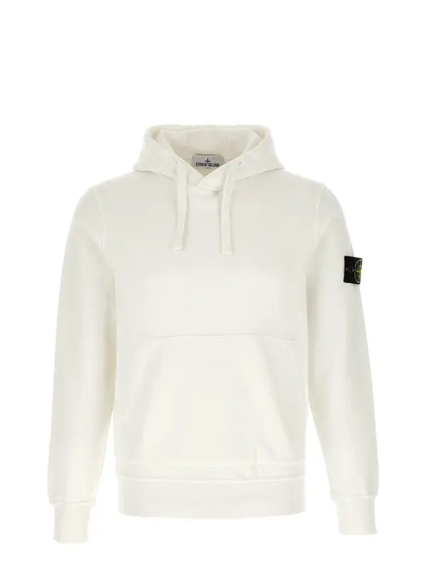 Stone Island 6100062 Hooded Sweatshirt - White