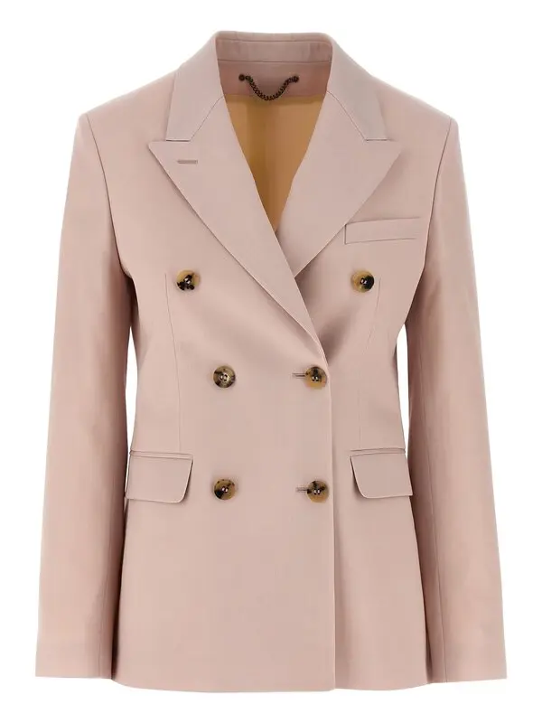 GOLDEN GOOSE Diva Double-breasted Wool Blazer - Pink