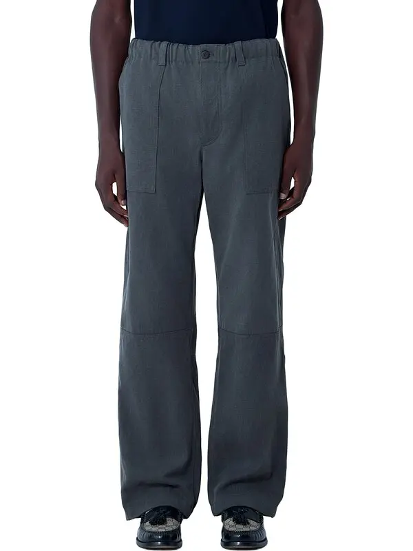 Gucci Faded Canvas Paneled Pants - Black