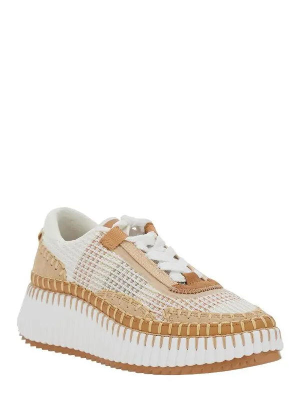 Chloé Fabric Sneakers With All-over Stitching - Multicolor