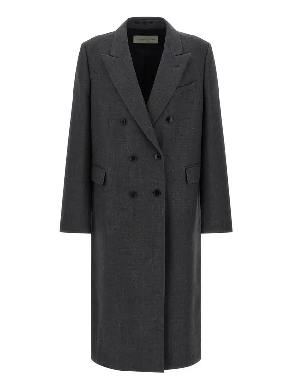 Dries Van Noten Double-breasted Wool Coat - Gray