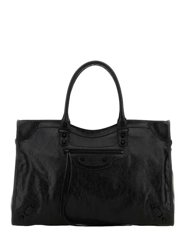 Balenciaga Leather Tote Bag - Black