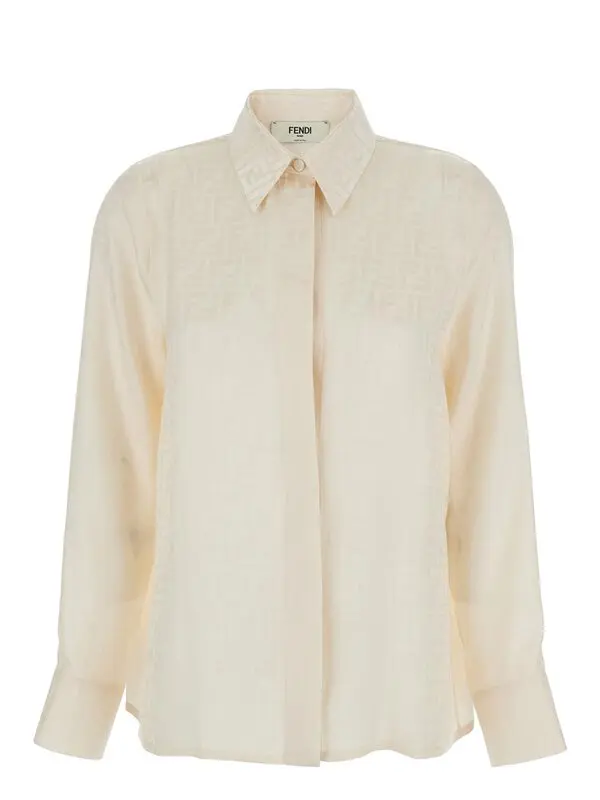 Fendi Silk Ff Motif Shirt - Multicolor