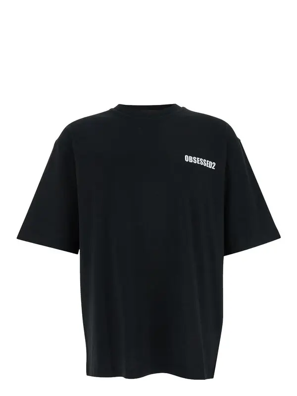 Dsquared2 T-shirt With Logo On The Front In Cotton - Multicolor