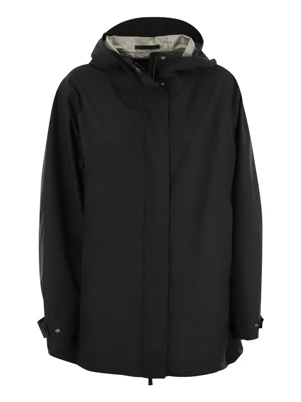 Herno Parka With Hood - Black