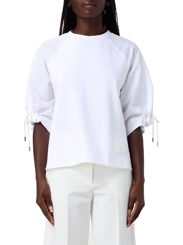 Max Mara Top With Gathered Sleeves - White