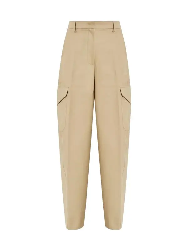 Givenchy Cotton And Wool Cocoon Trousers - Multicolor