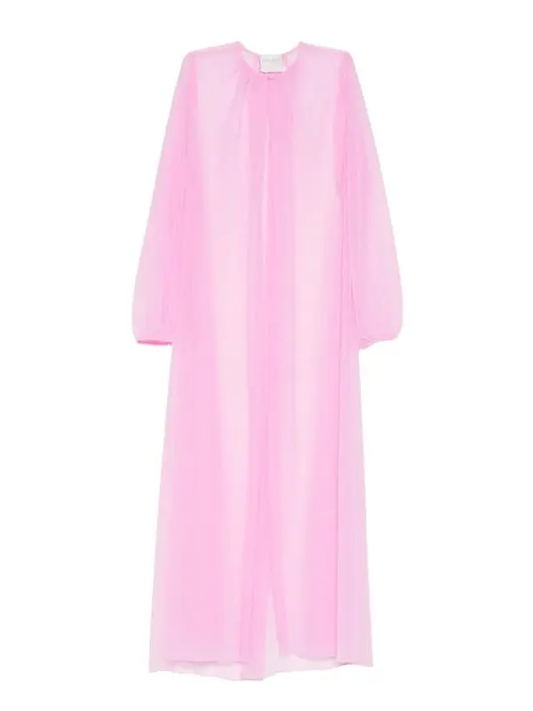 FORTE_FORTE Long Balloon Sleeve Coat - Pink