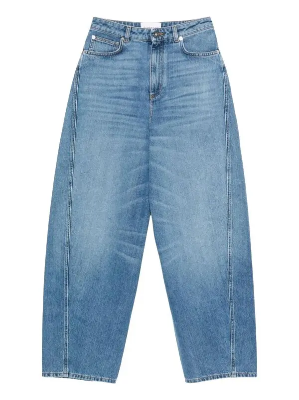 Givenchy Cocoon Logo-patch Jeans - Blue