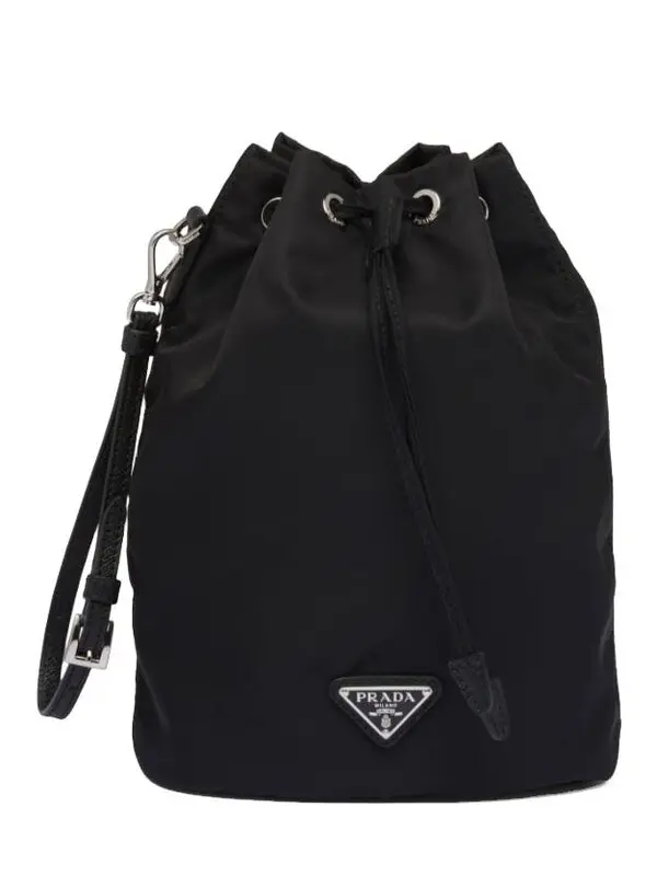 Prada Drawstring Bucket Bag - Black