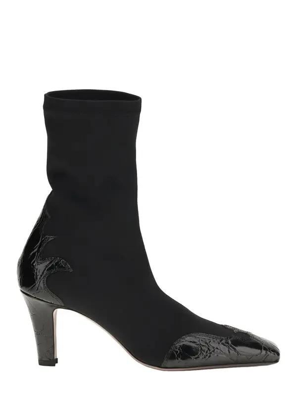 Paris Texas Belle Western Ankle Boots - Black
