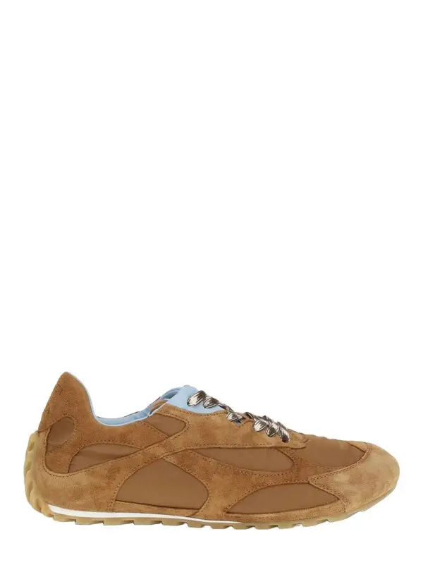 Bottega Veneta Calf And Lamb Leather Sneakers - Brown