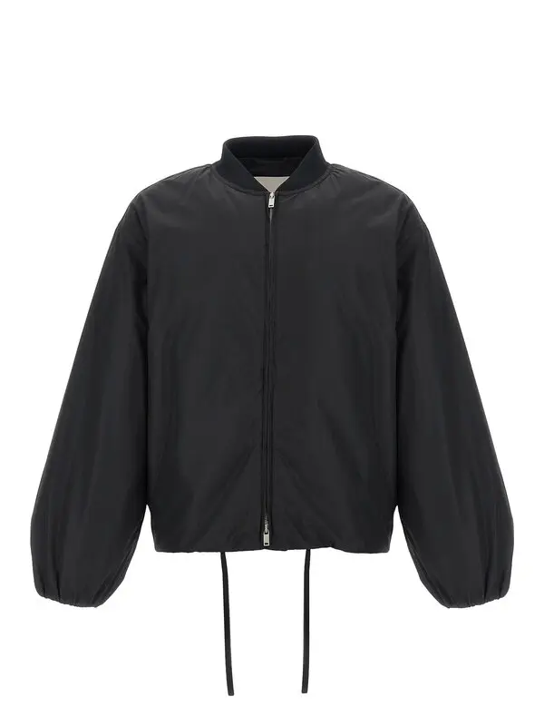 JIL SANDER Synthetic Fabric Blouson With Goose Down Padding - Black