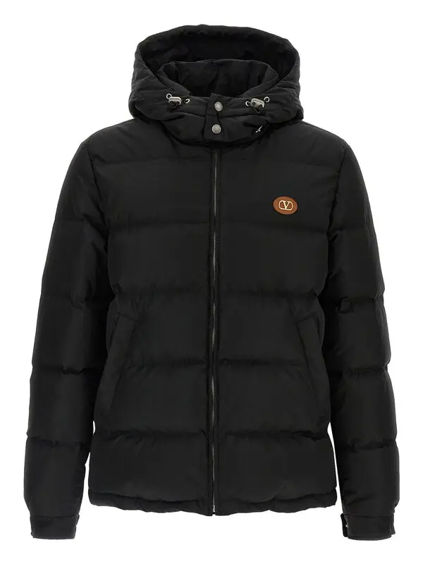 Valentino Garavani Vlogo Signature Padded Down Jacket - Black