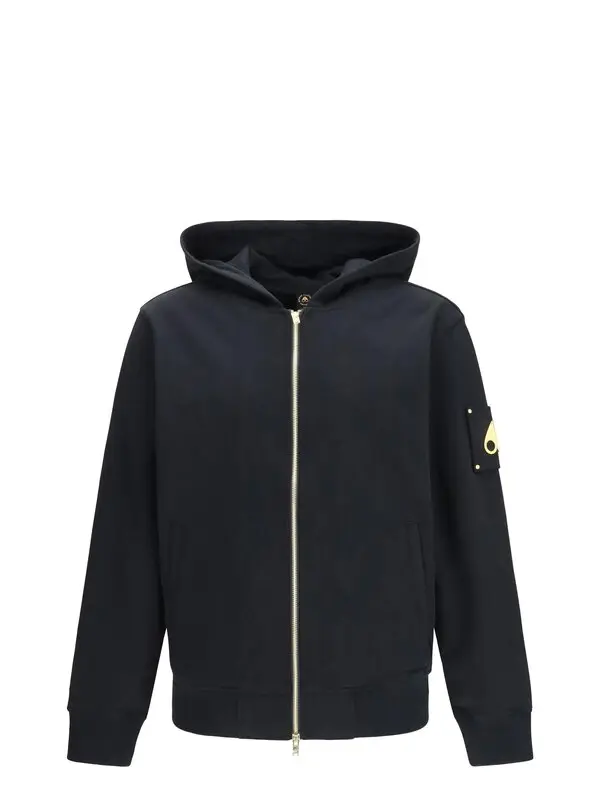Moose Knuckles Hartsfield Full Zip Hoodie - Black