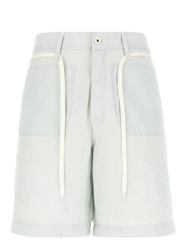 Kenzo Drawstring Waist Denim Shorts - Multicolor
