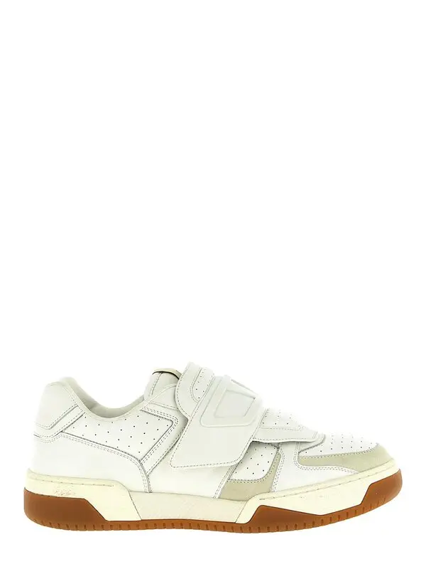 Valentino Garavani Joie De Jouer' Nappa Calf Leather And Suede Sneakers - White