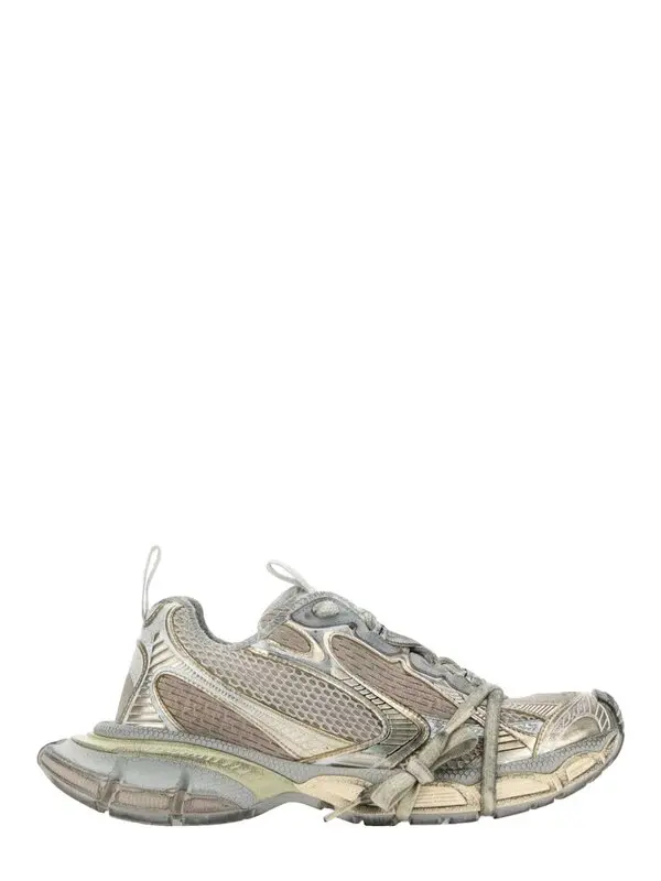 Balenciaga 3xl Worn-out Effect Mesh Sneakers - White