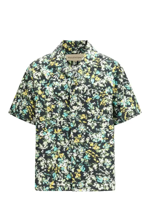 Valentino Garavani Shirt With An All-over Papier Floral - Multicolor