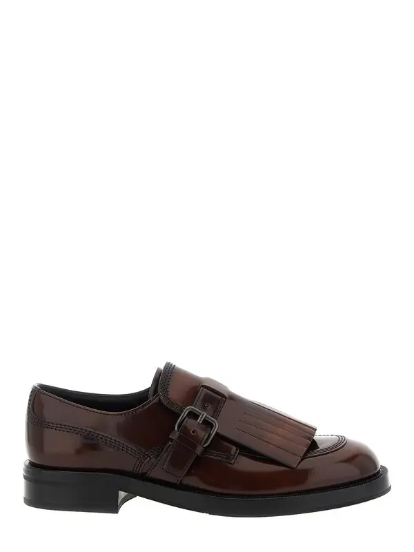 Church's Piper Lace-up Shoes With Buckle And Fringe Detail - Brown