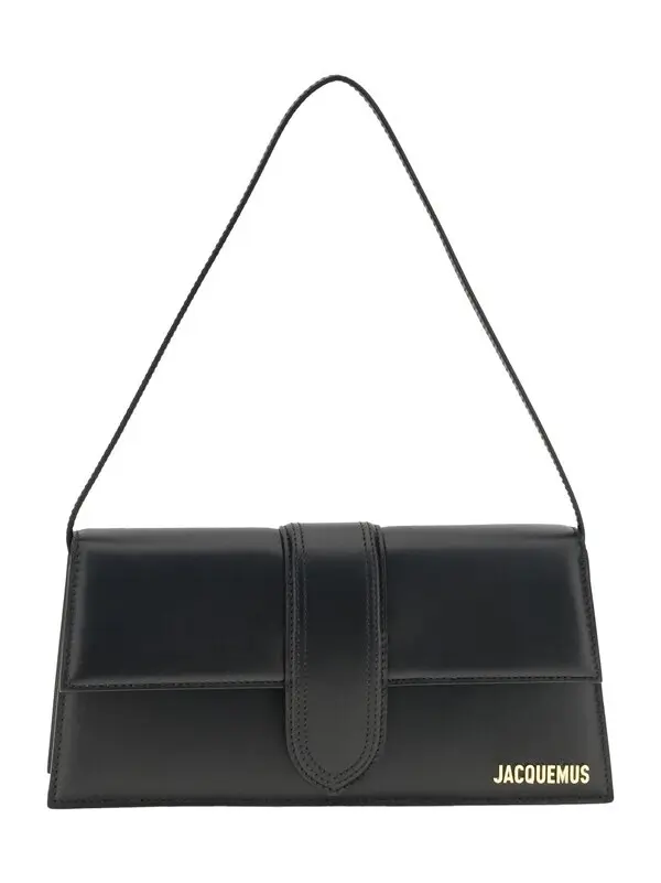 Jacquemus Le Bambino Long Leather Shoulder Bag - Black