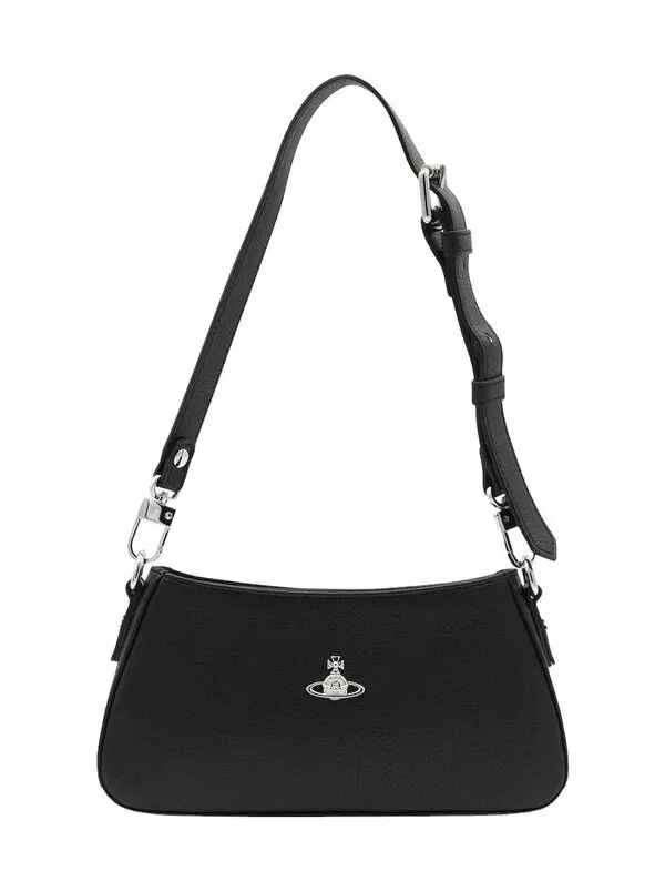 VIVIENNE WESTWOOD Mini Bag With Orb Appliqu - Black