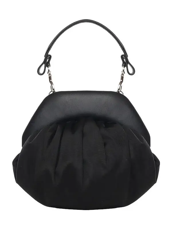 VIVIENNE WESTWOOD Clutch Bag With Silver-tone Hardware - Black