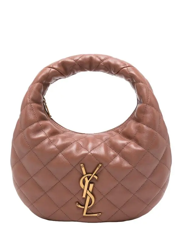 Saint Laurent Quilted Leather Hobo Bag - Multicolor