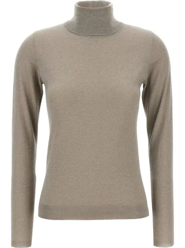 Brunello Cucinelli Cashmere Blend Roll Neck Sweater - Multicolor
