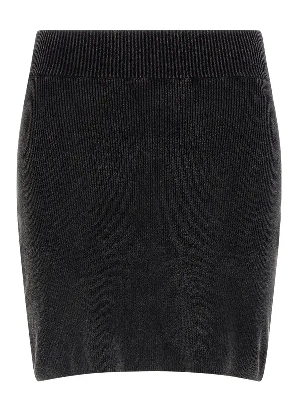 Alexander Wang Chenille Mini Skirt - Black